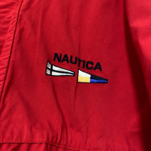 Nautica | Jackets & Coats | Red Vintage Nautica Jacket With Storable ...